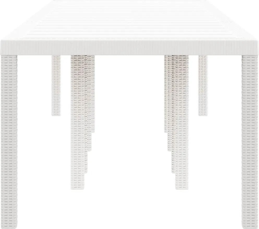 Zahradní stůl Bílá 300 x 100 x 73 cm polyratan 3378522