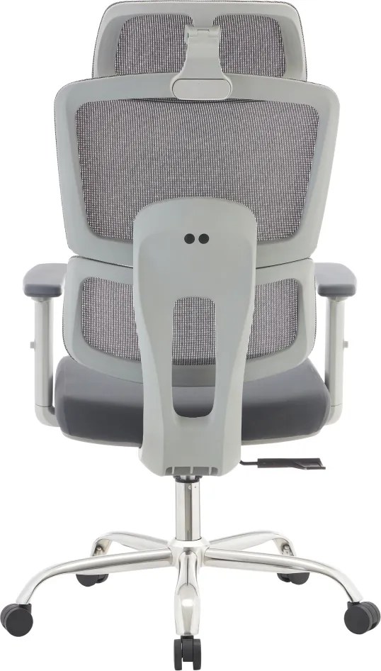 Ergonomická kancelářská židle DYNAMIC - šedá síťovina / nosnost 150 kg