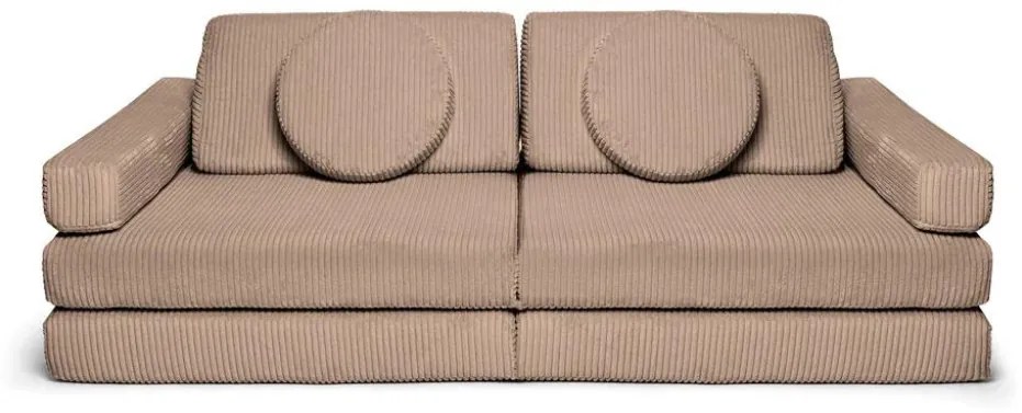 SHAPPY Velký multifunkční skládací bunkr z manšestru SOFA PURE Zvolte barvu: Světle růžová