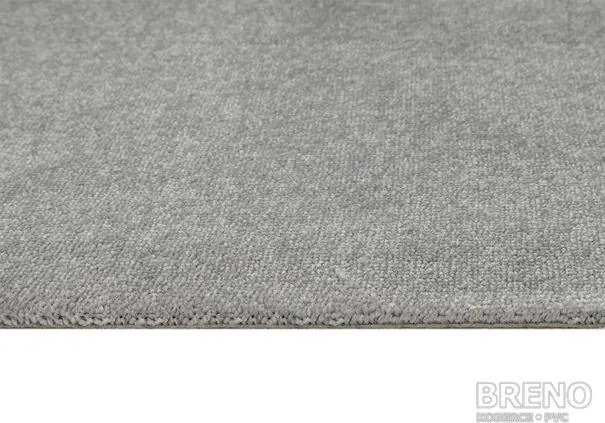 Breno Metrážový koberec NOBLE 75 světle šedý, šíře 400 cm, Šedá