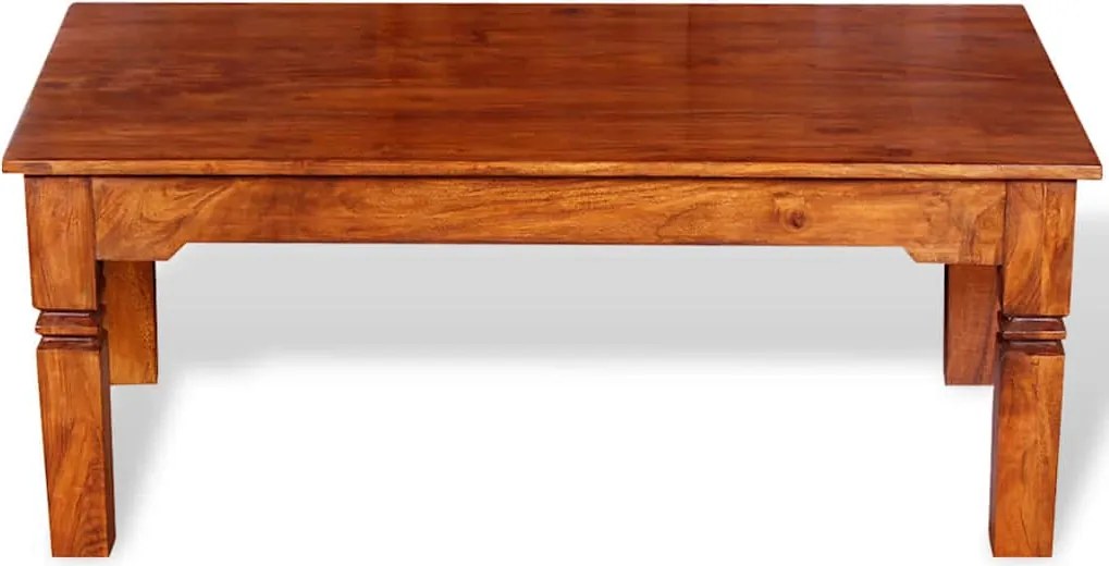 Konferenční stolek masivní dřevo 110 x 60 x 45 cm 244047