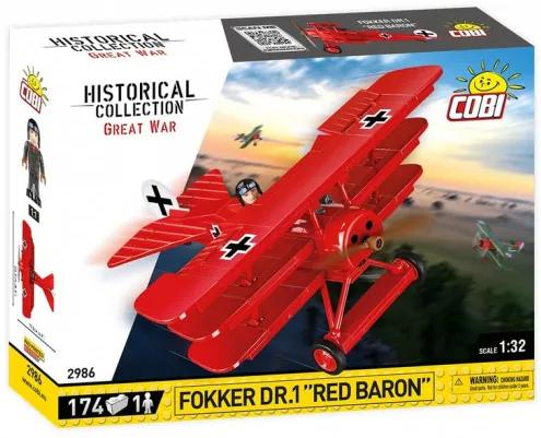 Cobi 2986 Great War Fokker Dr. I Red Baron, 1:32, 174 kostek