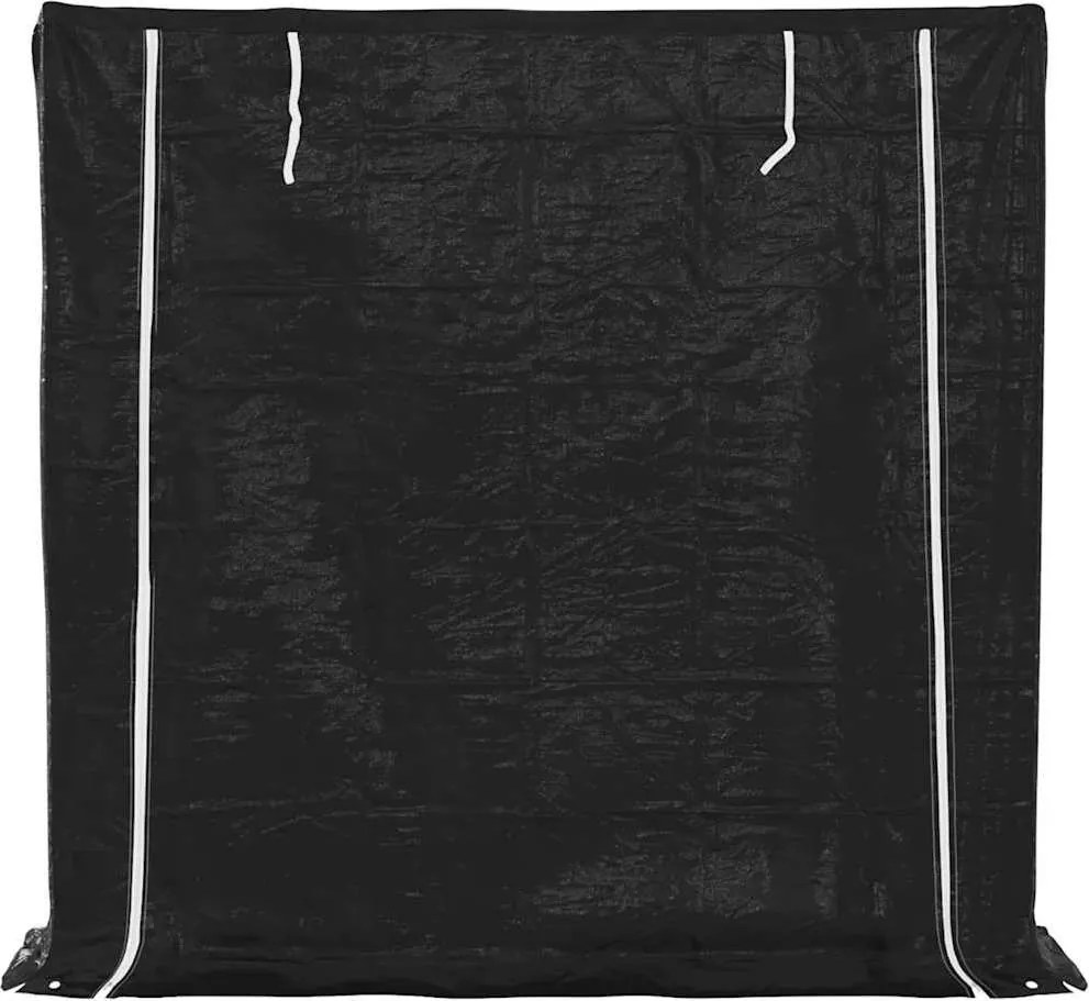 vidaXL Stojan na palivové dřevo s krytem proti dešti 200x40x200 cm [4104956]