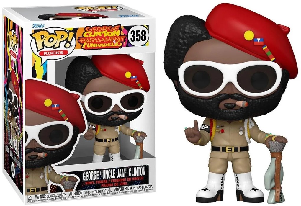 Figurka funko pop! george uncle jam clinton george clinton parliament funkadelic 358