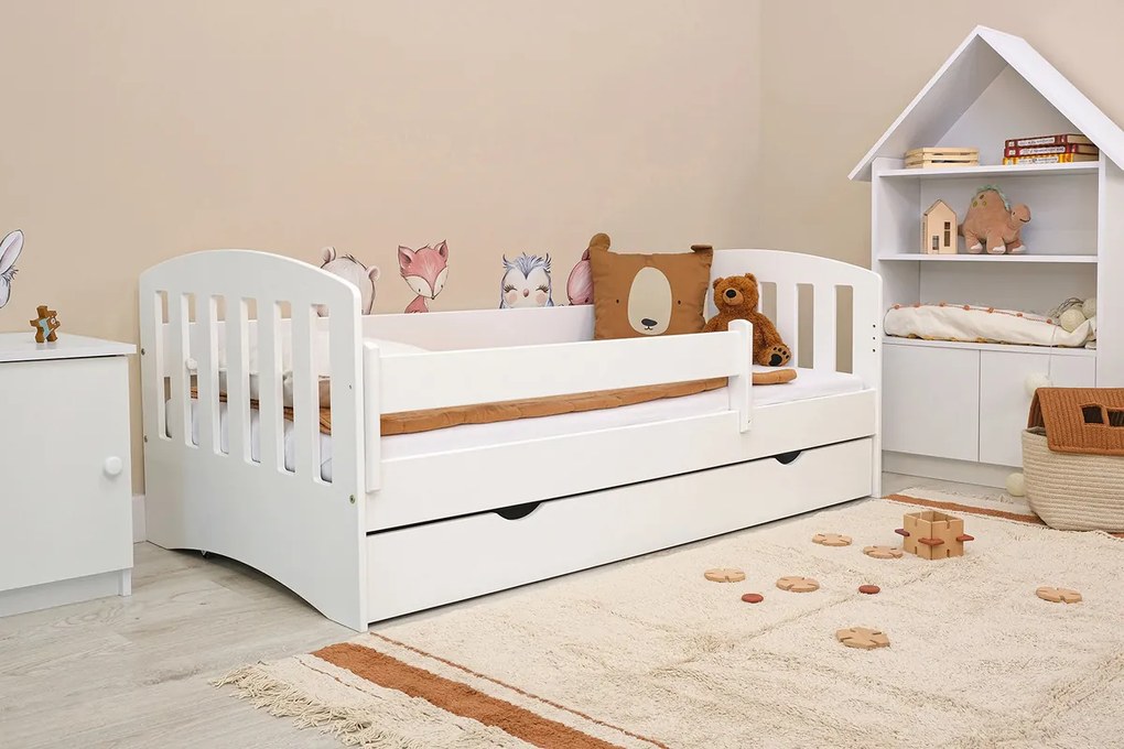 Ourbaby® Classic postel bez úložného prostoru 160x80 cm bílá