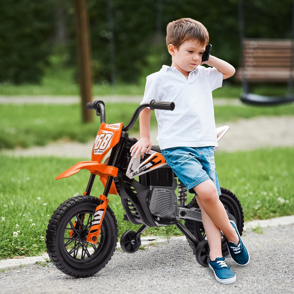 AIYAPLAY dětská elektrická motorka oranžová