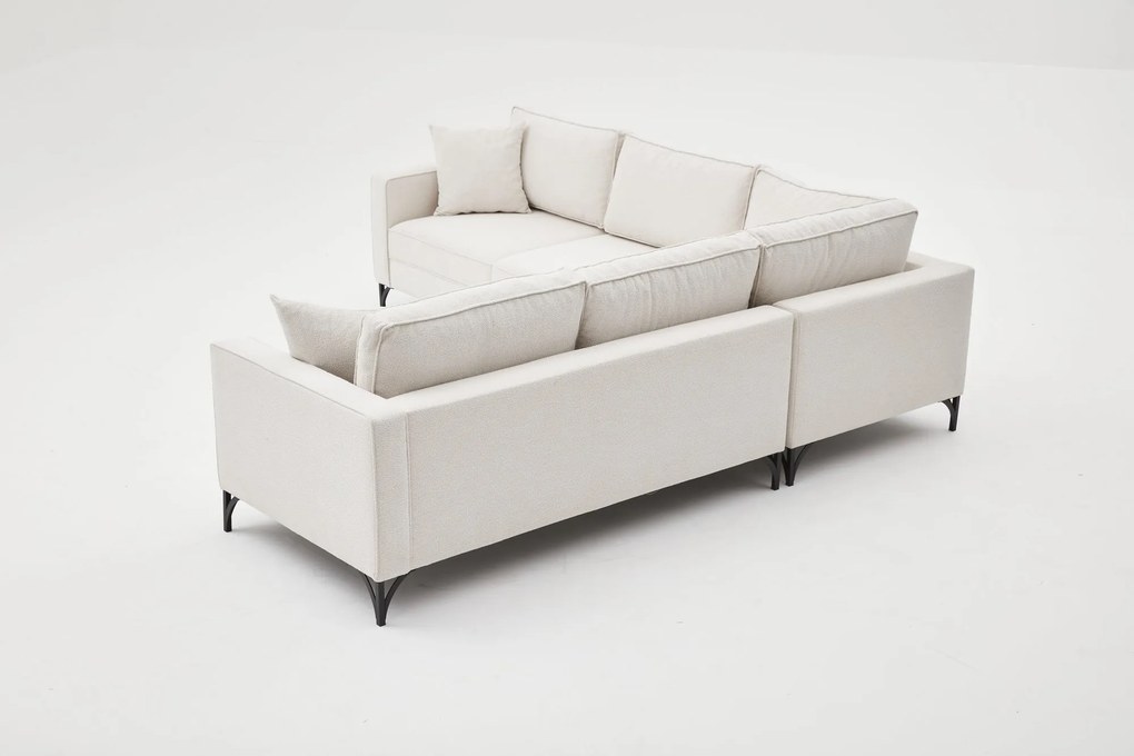 Hanah Home Rohová pohovka BERLIN krémová 258 cm