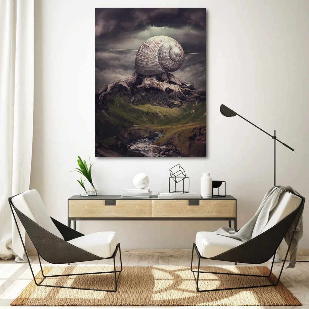 Gario Obraz na plátně Šnek na vrcholu - Patryk Andrzejewski Rozměry: 40 x 60 cm