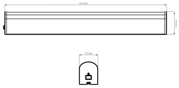 LED Koupelnové osvětlení zrcadla ALEX LED/8W/230V 4000K 41 cm IP44 chrom