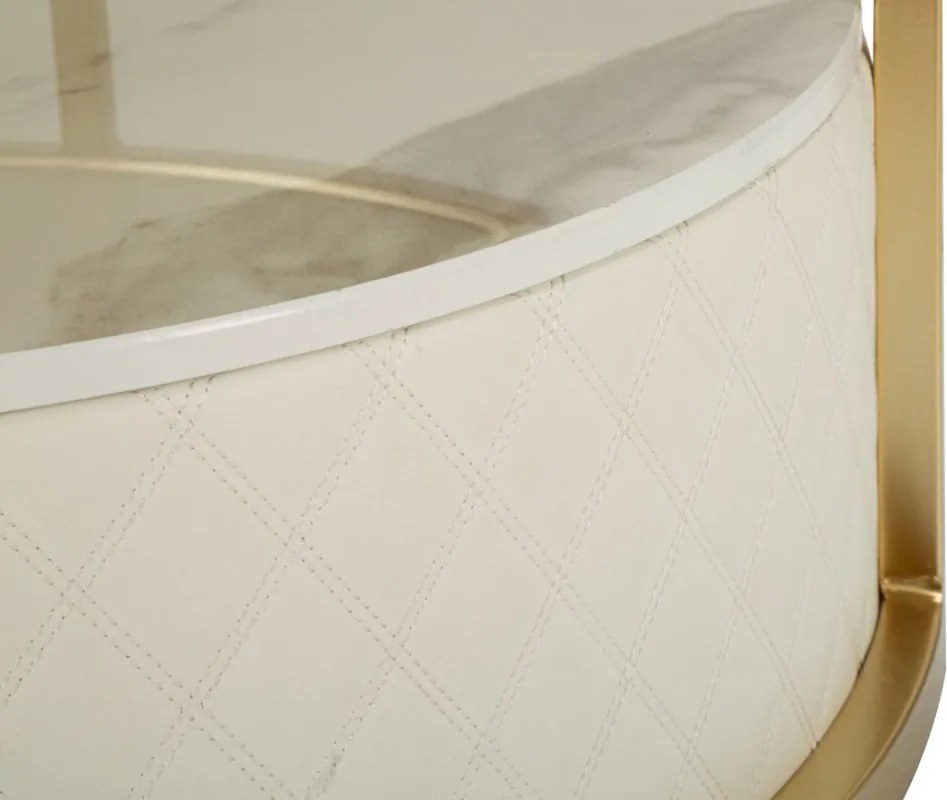 Designový konferenční stolek Pembroke 75 cm bílý