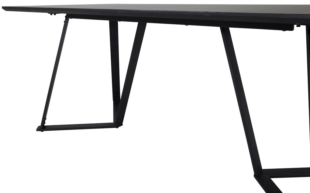 Jídelní stůl Marina, černý, 90x180