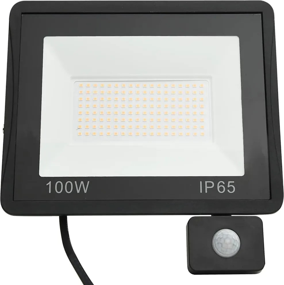 LED reflektor se senzorem 100 W studené bílé světlo 149632