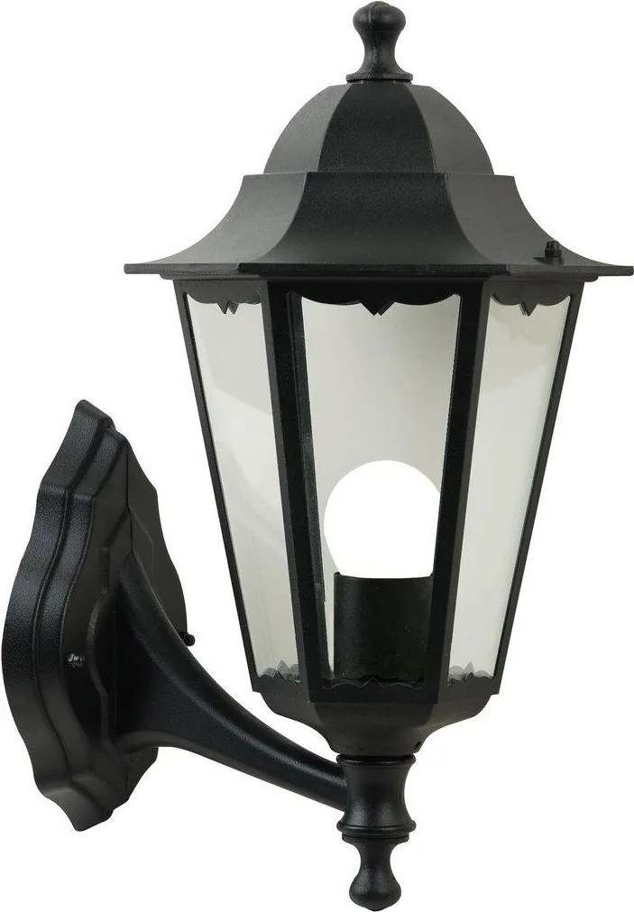 NOR 74371003 Venkovní nástěnné svítidlo Cardiff 1x60W E27 černá čirá - NORDLUX