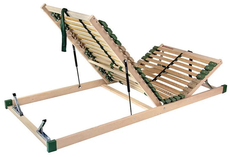 Zesílený polohovací výklopný rošt Portoflex Mega HN P 90x200 Ahorn