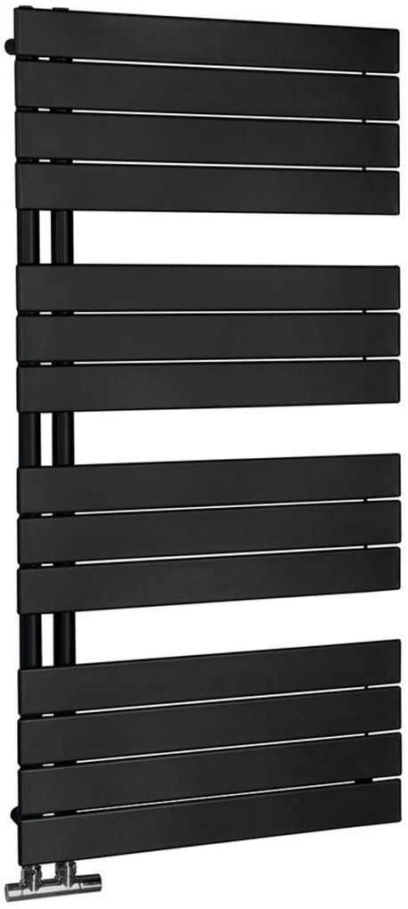 Aqualine - Topné těleso Mili, 60x122 cm, 632 W, černá mat DC626T