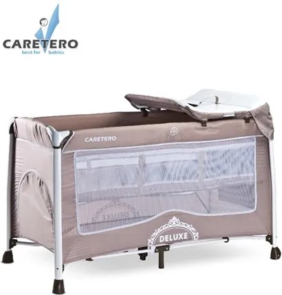 CARETERO | Caretero Deluxe | Cestovní postýlka CARETERO Deluxe beige | Béžová |