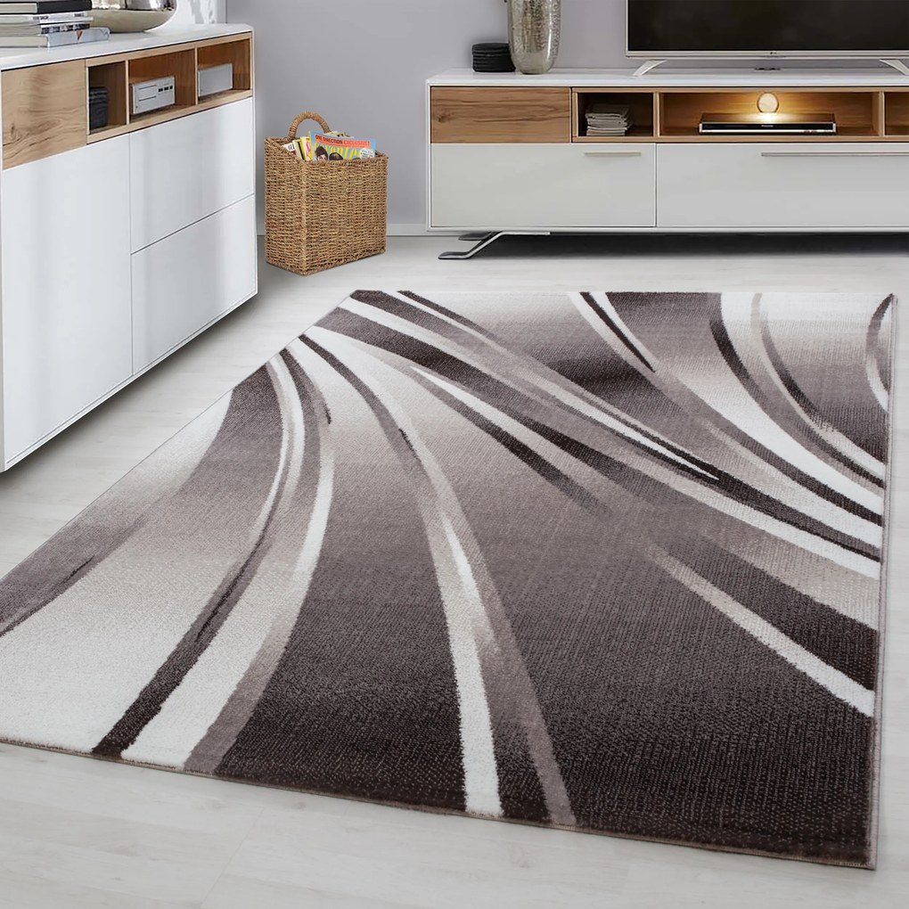 Ayyildiz, Kusový koberec Parma 9210 brown, 120x170, hnědá, chodba / předsíň
