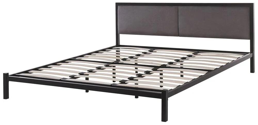 Manželská postel 180 cm Clarta (černá) (s roštem). 1078399