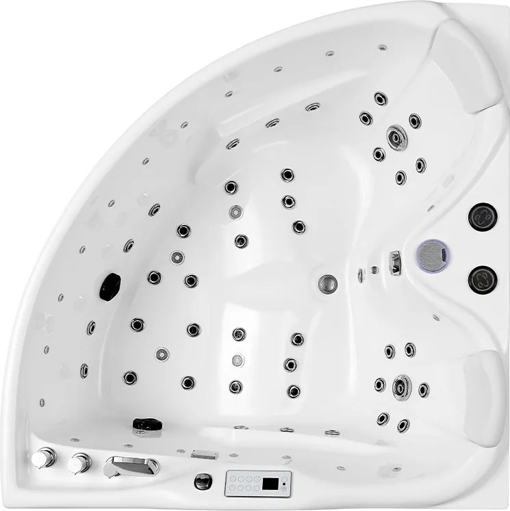 BPS-koupelny Hydromasážní vana HYD-RO764L 150x150 LEVÁ s ohřevem vody