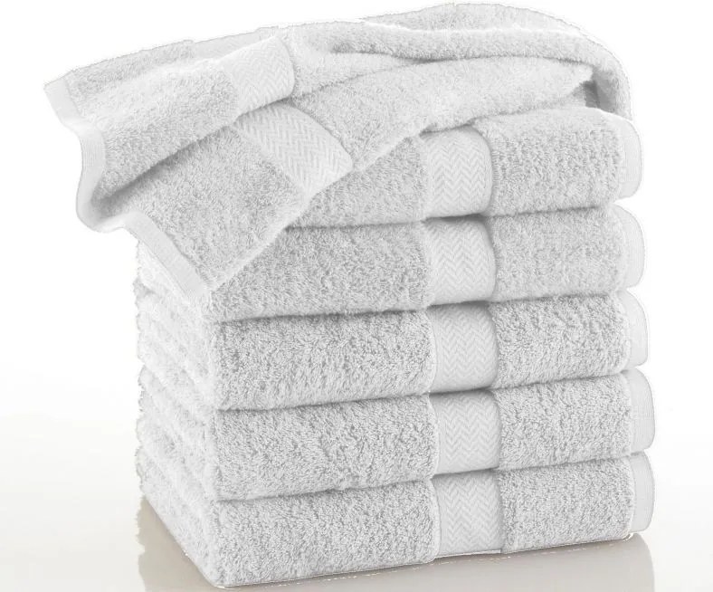 Scandi Froté ručník 50x100 cm - bílý