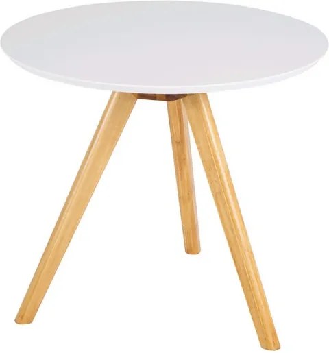 Přístavný stolek Dakota 50 cm, bílý