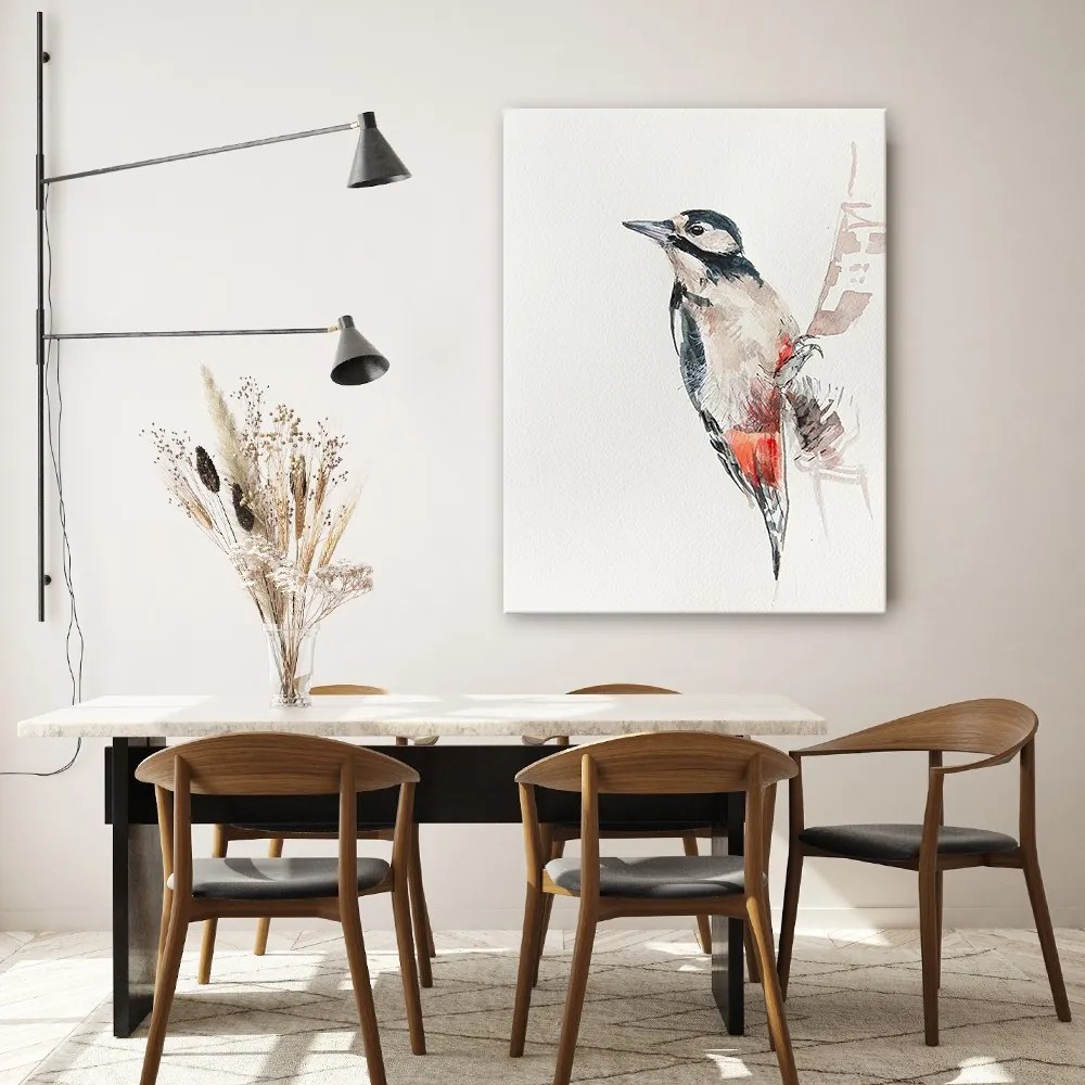 Gario Obraz na plátně Červený a černý pták - Dorota Martyńska Rozměry: 40 x 60 cm
