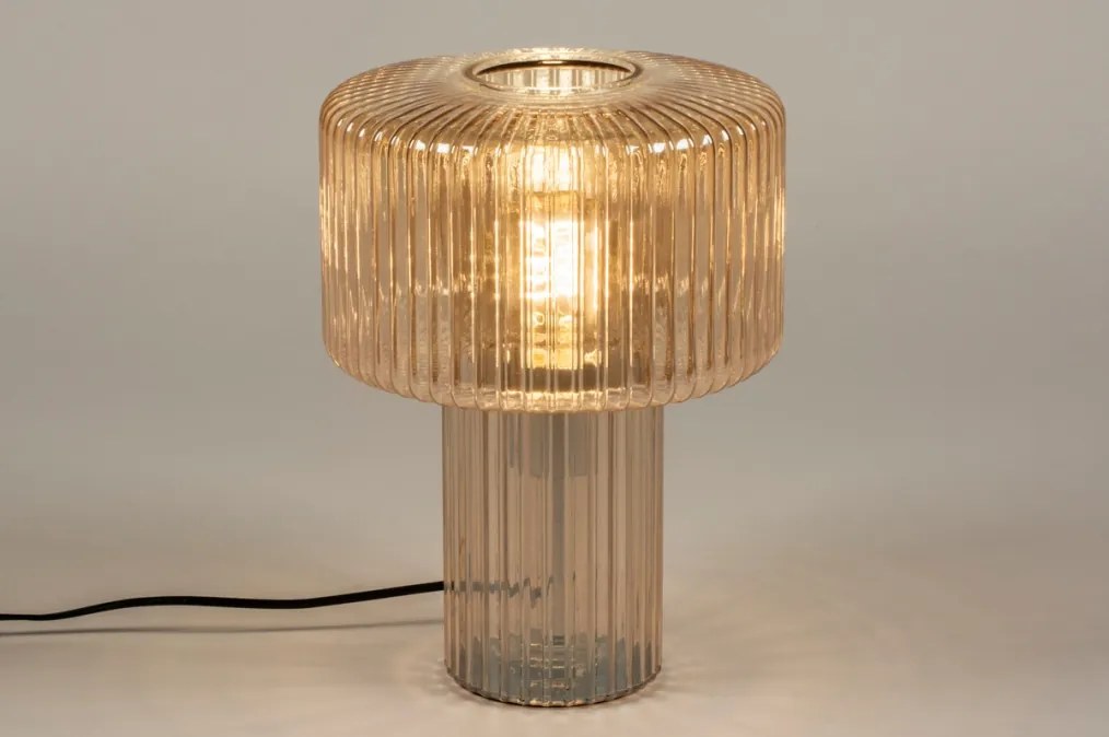 Stolní retro lampa Lisboa Glass Bernstein