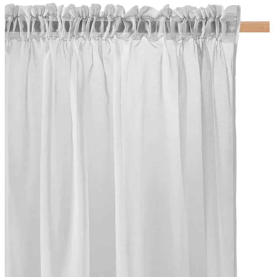 Room99 Záclona na pásce Novelia Barva: Bílá, Velikost: 200 x 250 cm