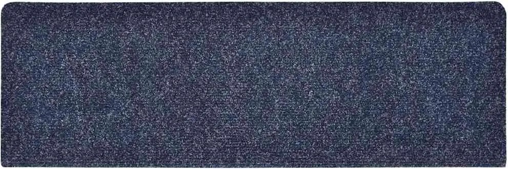 Schodové rohože samolepicí 30 ks 65 x 21 x 4 cm modré s obdélníkovým okrajem 3365696