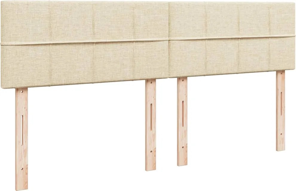 Box spring postel s matrací krémová 180x200 cm textil 3288272