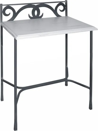Iron Art GRANADA noční stolek Barva kovu: bez příplatku - vyberte dle popisu níže, Barva dřeva: bez příplatku - vyberte dle popisu níže