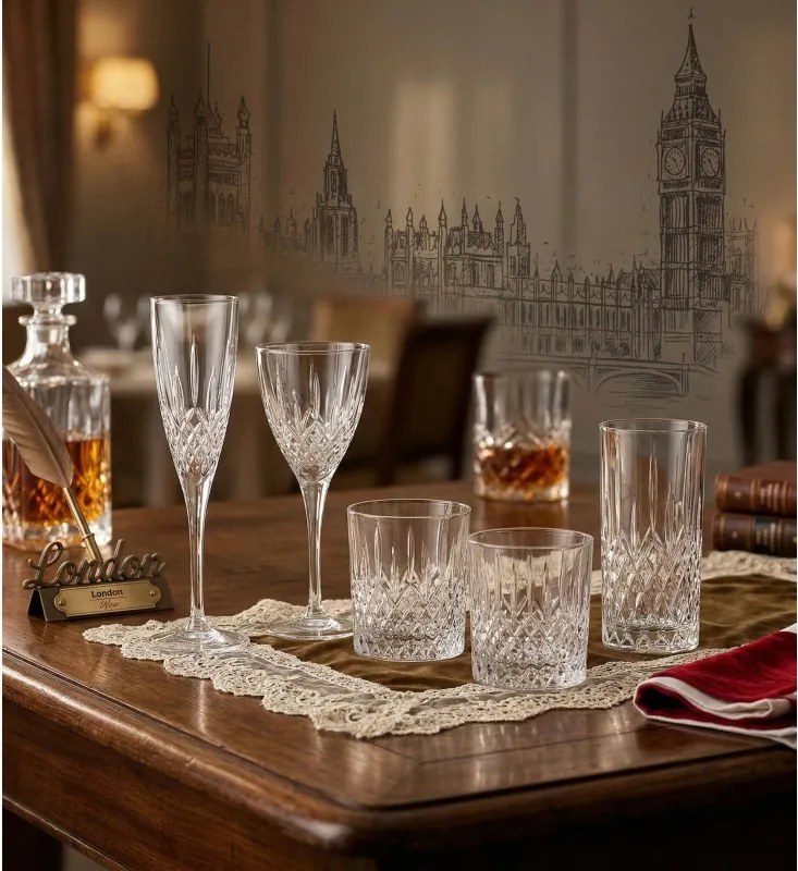 RCR LONDON SKLENICE NA WHISKY 320ML SADA 6 KS
