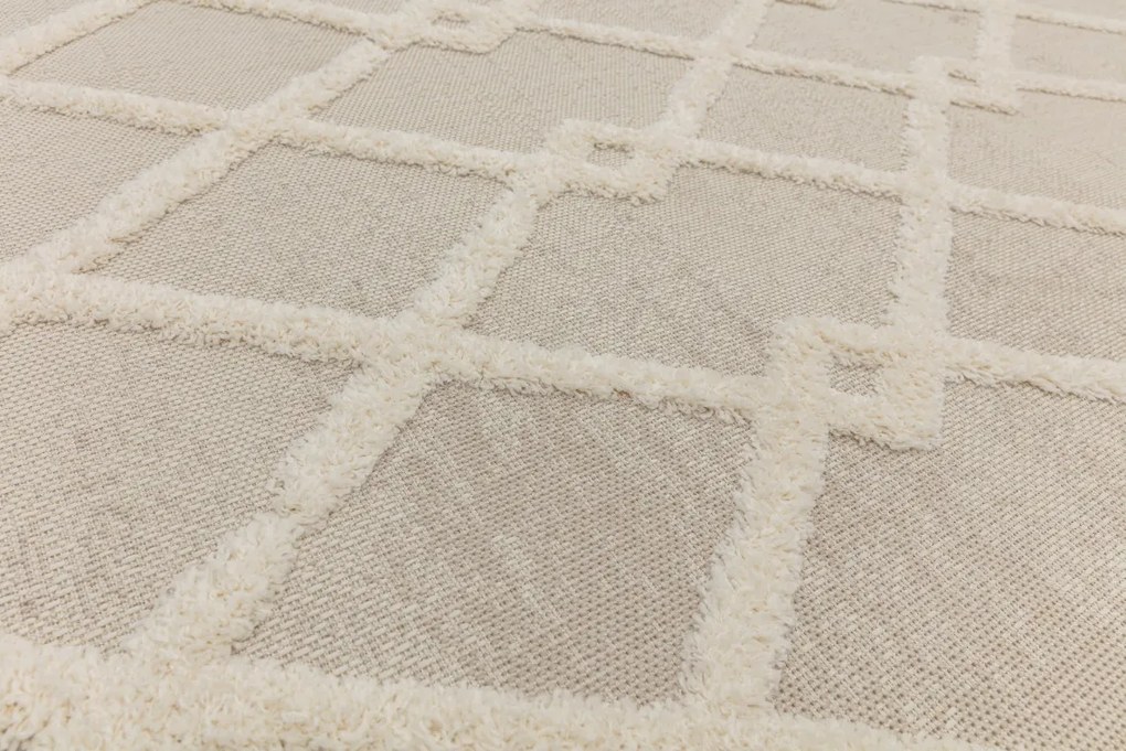 Tribeca Design Kusový koberec Mola Beige/Cream Diamond Rozměry: 160x230 cm