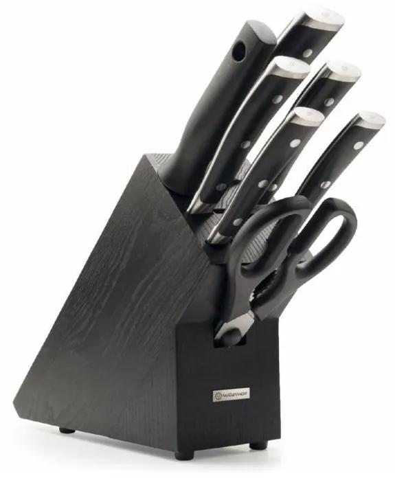Wüsthof Wüsthof - Sada kuchyňských nožů ve stojanu CLASSIC IKON 8 ks černá GG311