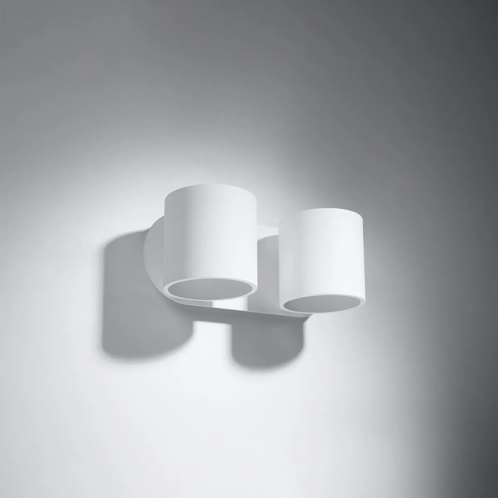 Sollux Lighting Nástěnné svítidlo ORBIS 2 bílé
