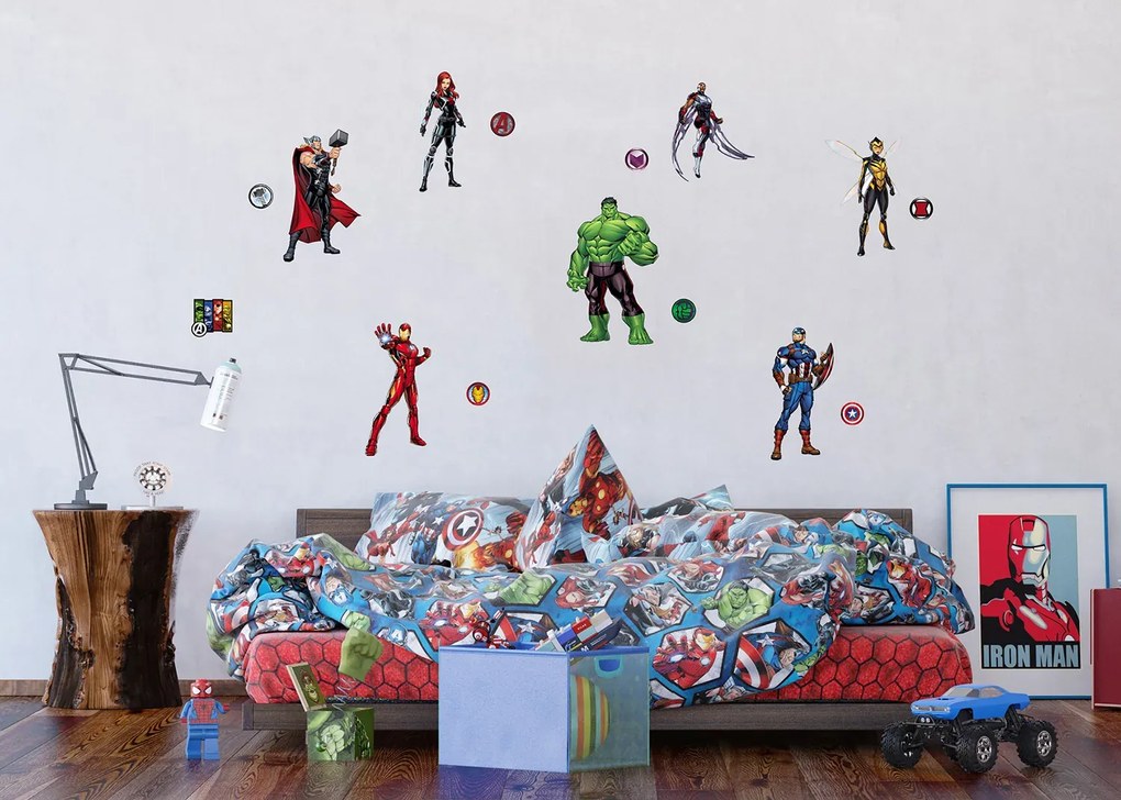 Dětská samolepka na zeď Marvel Avengers, Disney | 65 x 85 cm | DDK2326