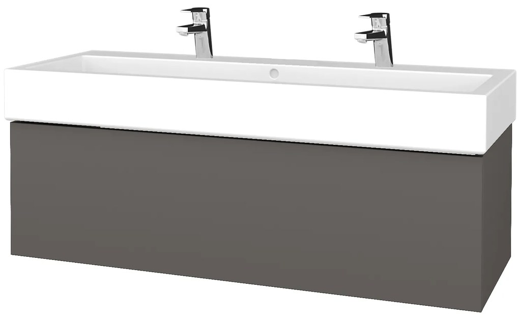 Dřevojas Koupelnová skříňka VARIANTE SZZ 120 Varianta: N01 Bílá lesk / D20 Galaxy