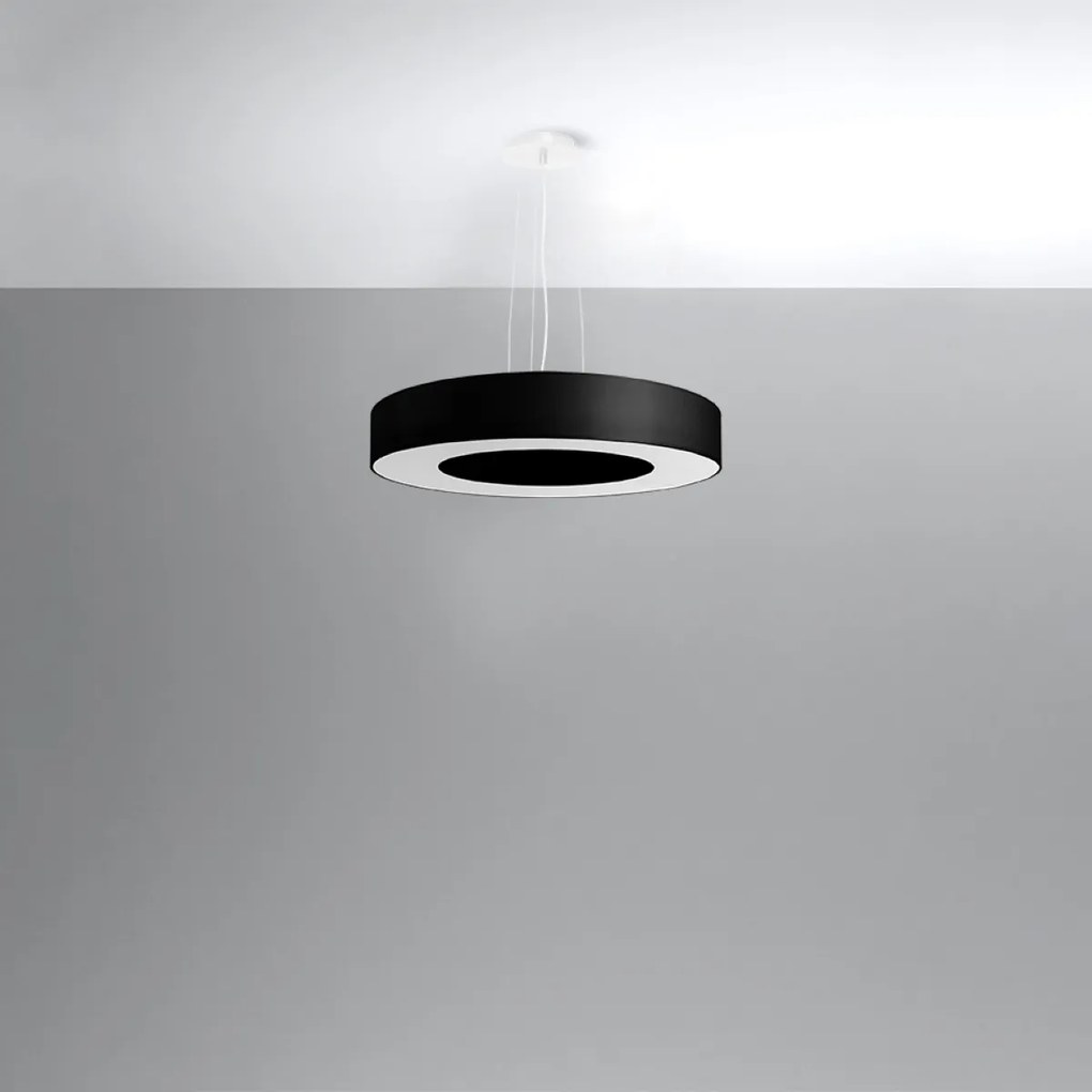 Sollux Lighting Lustr SATURNO SLIM 50 černý