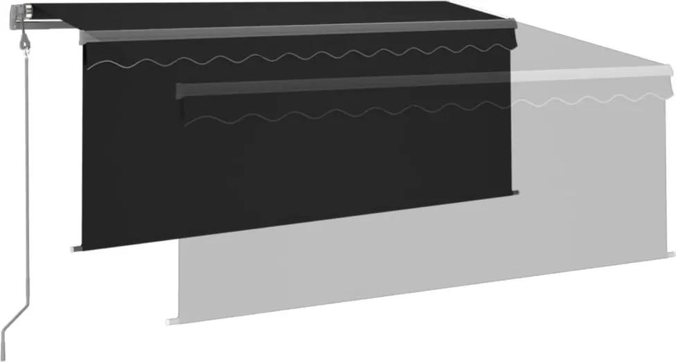 vidaXL Automatická zatahovací markýza s roletou 3 x 2,5 m [3069389] Barva: krémová