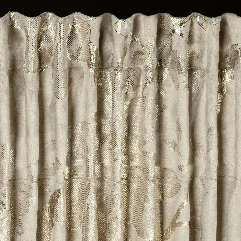 ZATEMŇOVACÍ ZÁVĚS NA PÁSCE CELIA 140X270 CM VZOROVANÁ