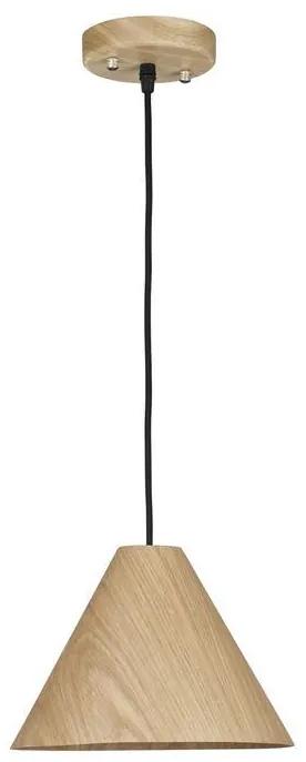 Nova Luce Závěsné svítidlo WERA, 25cm, E27 1x12W Barva: Přírodní dřevo