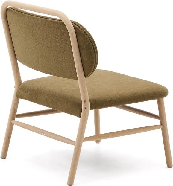Zelené žinylkové křeslo Helda – Kave Home