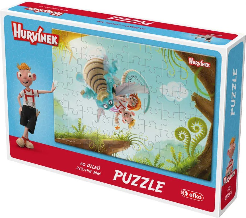 EFKO Puzzle Hurvínek III 21x15cm 60 dílků skládačka v krabici ef86853