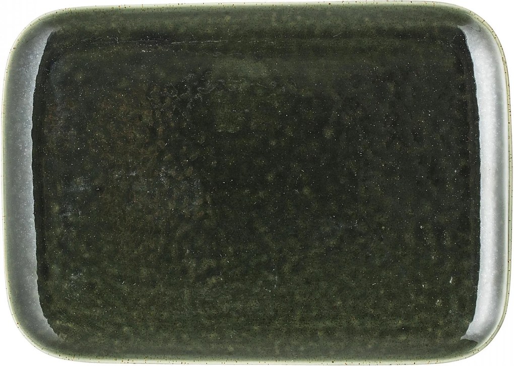 Bloomingville Keramický servírovací talíř Joëlle Green, zelená barva, keramika