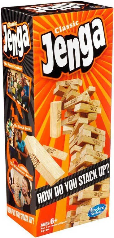 HASBRO HRA Jenga set 54 dílků v krabičce Dřevo *SPOLEČENSKÉ HRY* 14a2120
