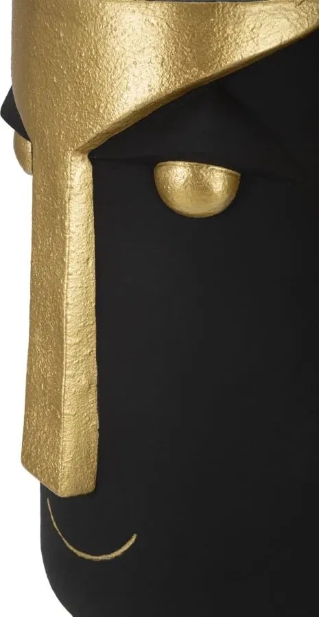 Váza Tribal 40 cm černá/zlatá