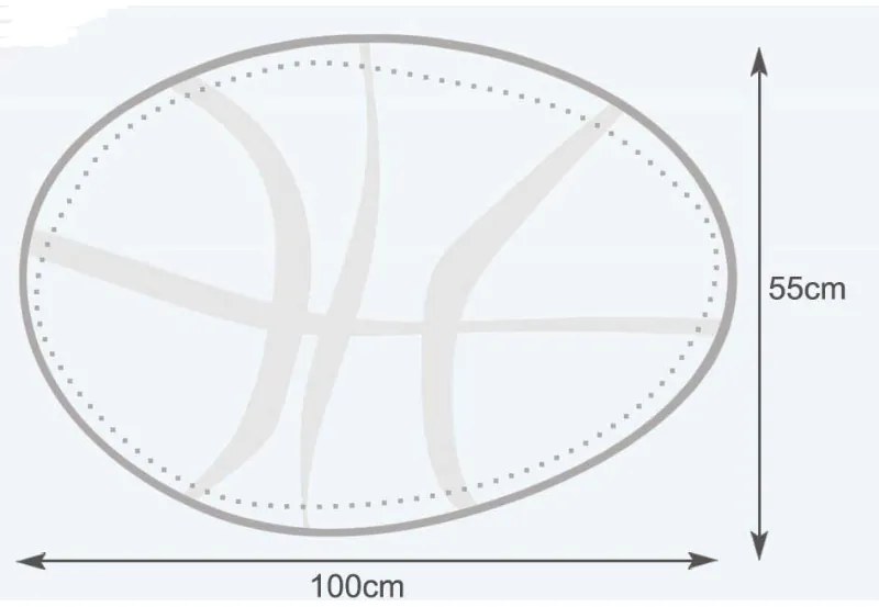 Sedací vak Basketbalový míč ekokůže TiaHome - Žltá