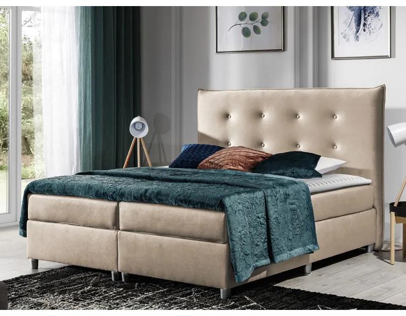 Kontinentální postel Tukya, Rozměr postele: 180 x 200 cm, Barva:: Zetta 304