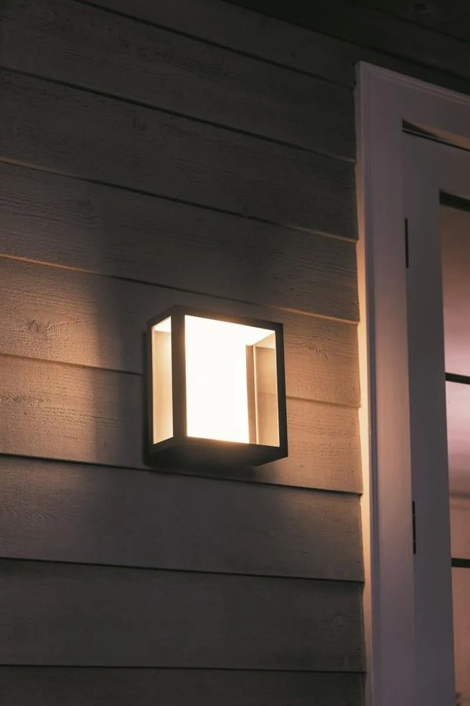 PH 17430/30/P7 Hue LED White and Color Ambiance Venkovní nástěnné svítidlo Philips Impress 17430/30/P7 černé 2200K-6500K RGB - PHILIPS HUE (915005730801)