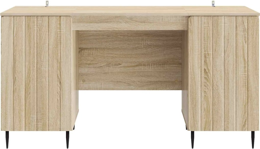 Stůl s policí Dub sonoma 142,5 x 50 x 75 cm Kompozitní dřevo 3414587